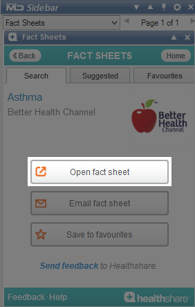 Fact Sheets FAQ | HealthShare